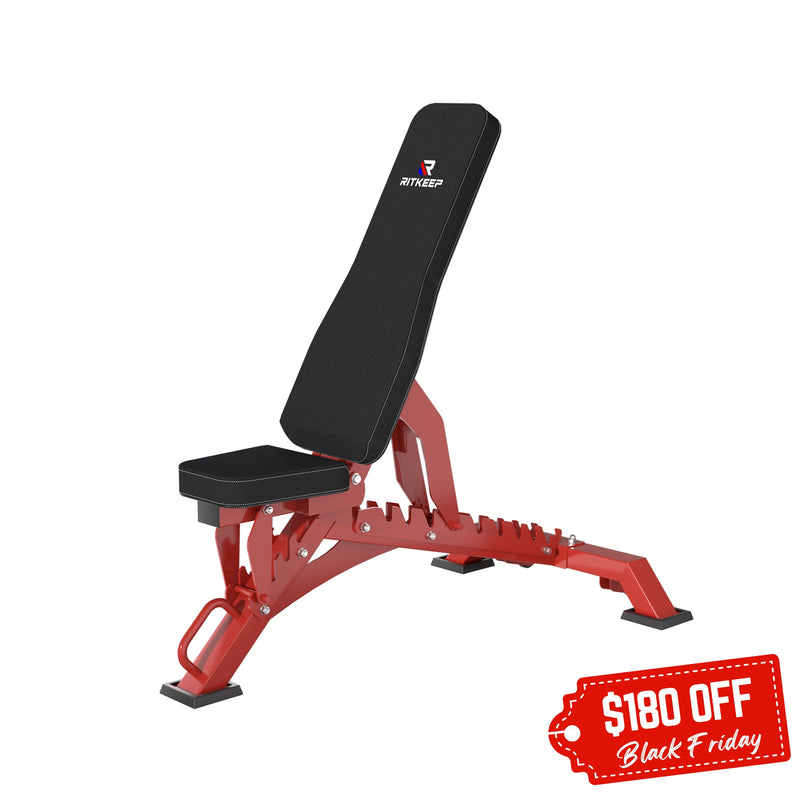 RAB-3000 Heavy Duty Adjustable Weight Bench - Flat, Incline & Decline ...