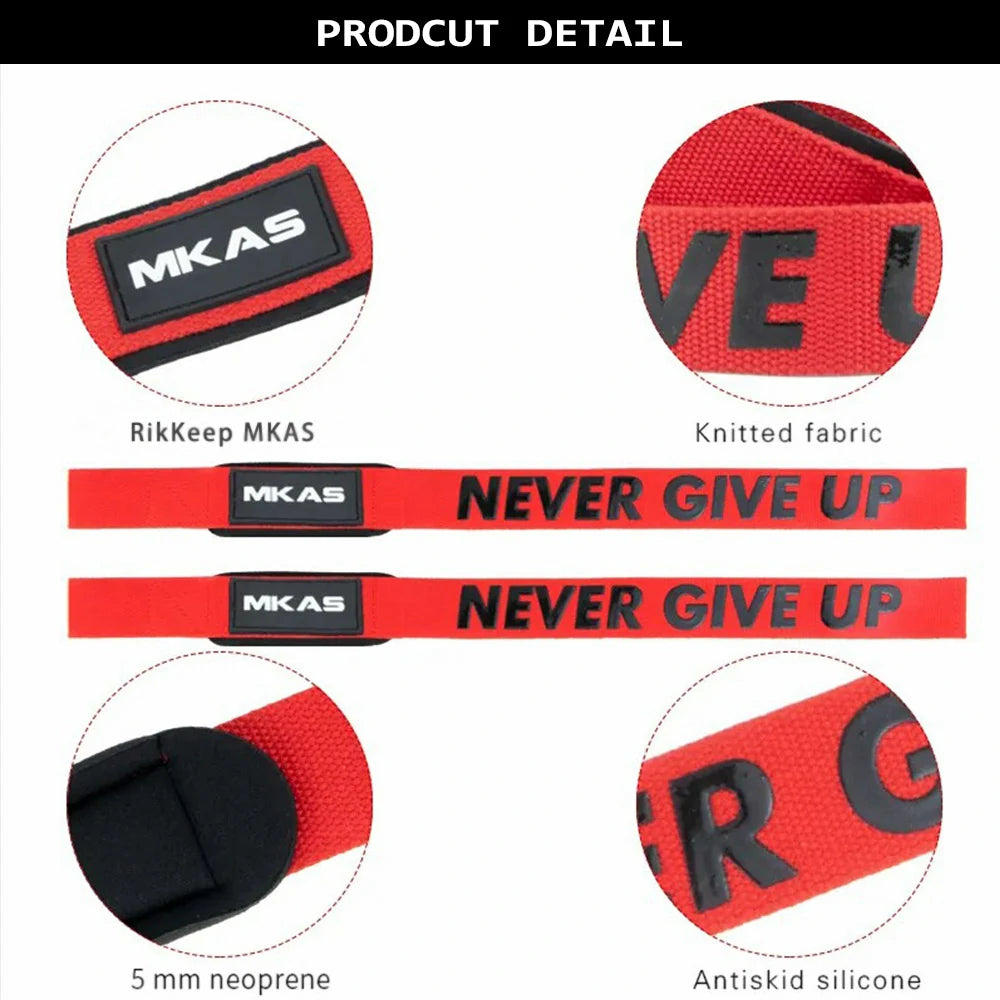 Anti-slip Hand Wraps Wrist Straps Support For Weight Lifting Powerlift ...