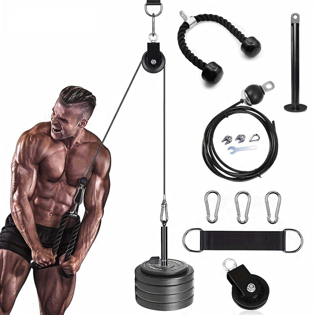Home Gym Cable Pulley System for Rack Attachment | RitKeep – RitKeep (US)