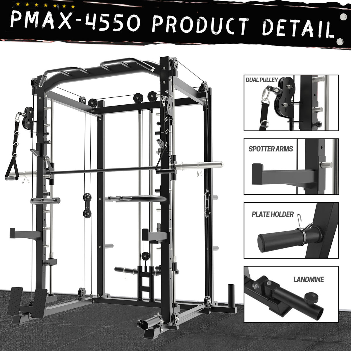 All-In-One Cheap Smith Machine Garage Gym Packages |PMAX-4550 – RitKeep ...