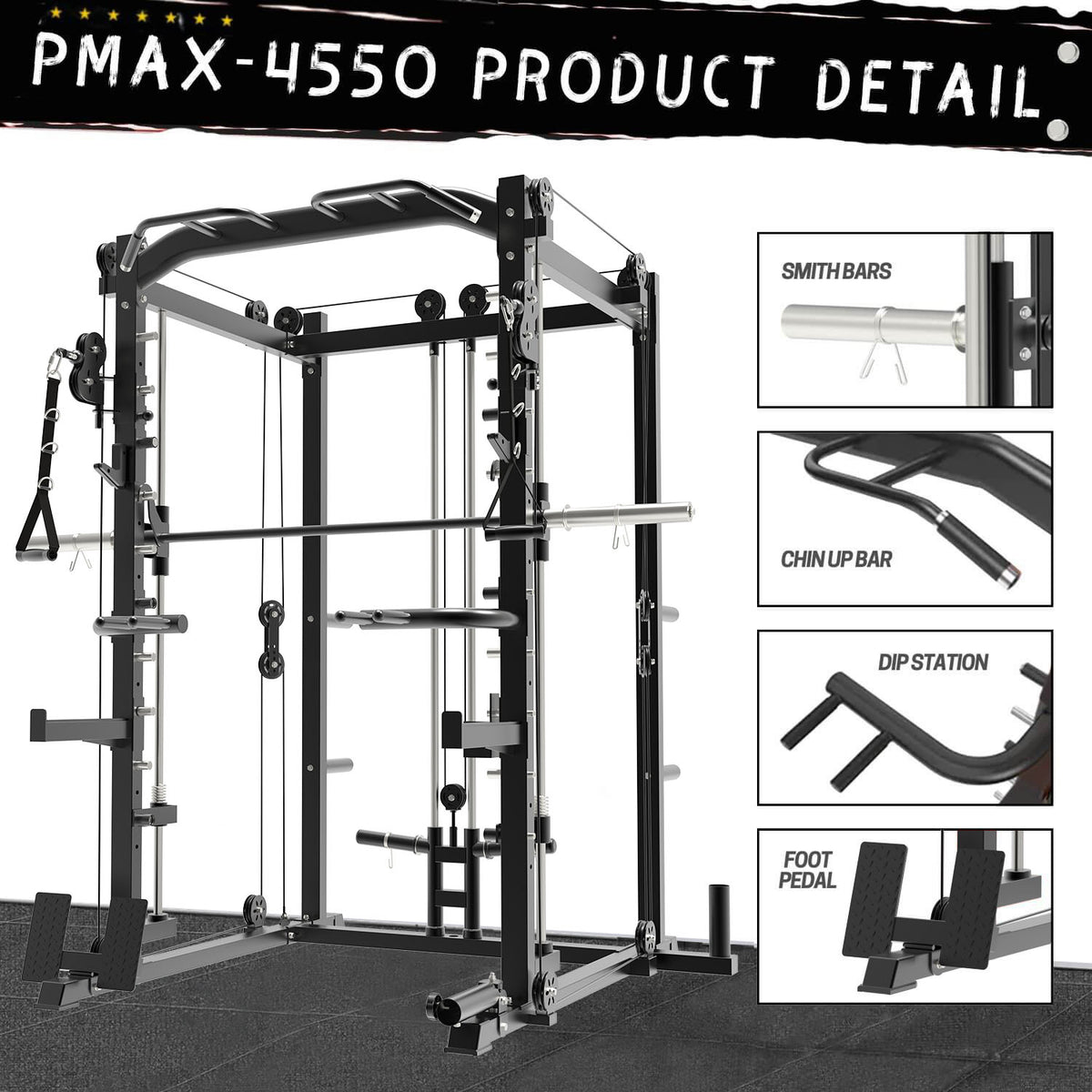 All-In-One Cheap Smith Machine Garage Gym Packages |PMAX-4550 – RitKeep ...