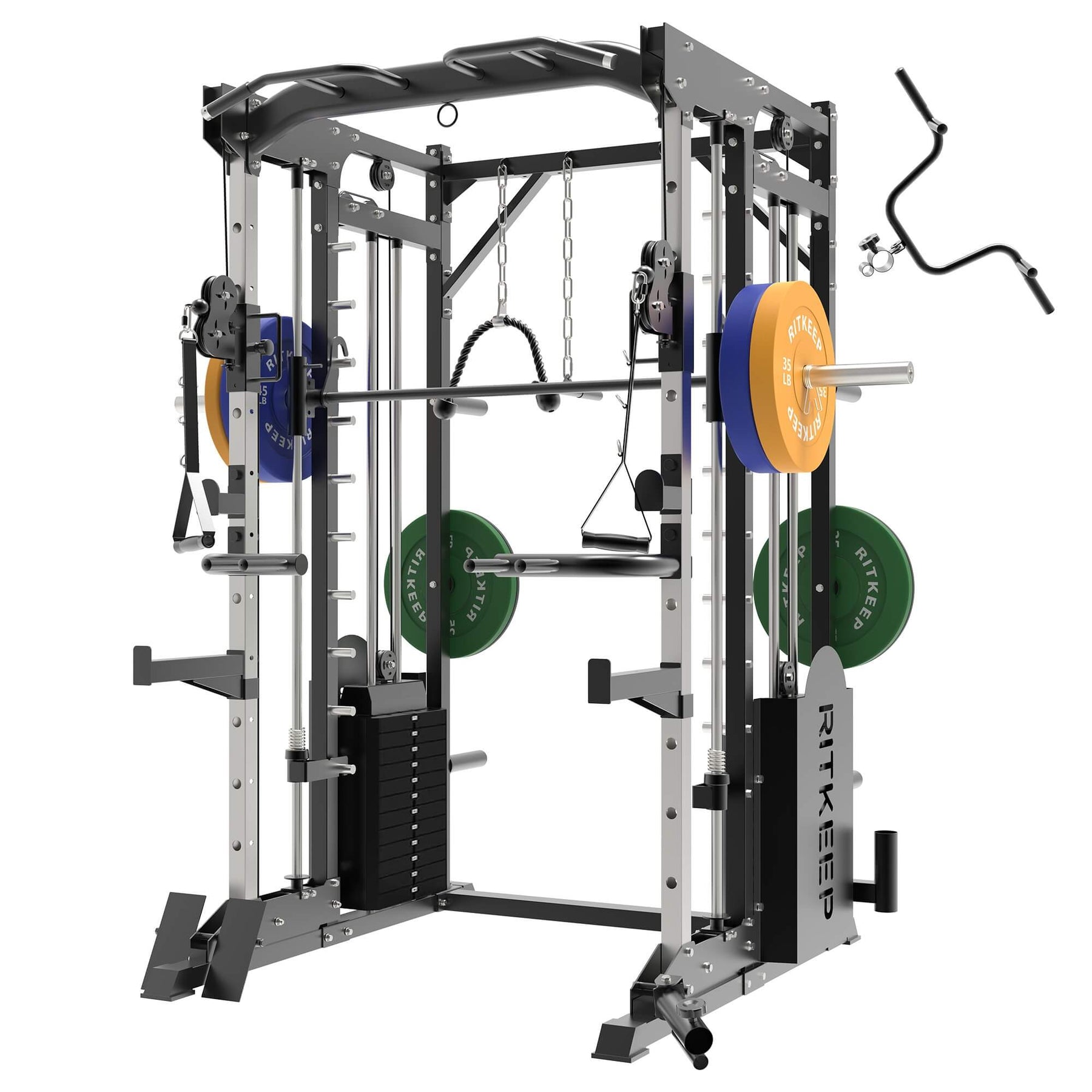 PMAX-5600 6-in-1 Smith & Cable Machine Home Gym Package | RitKeep