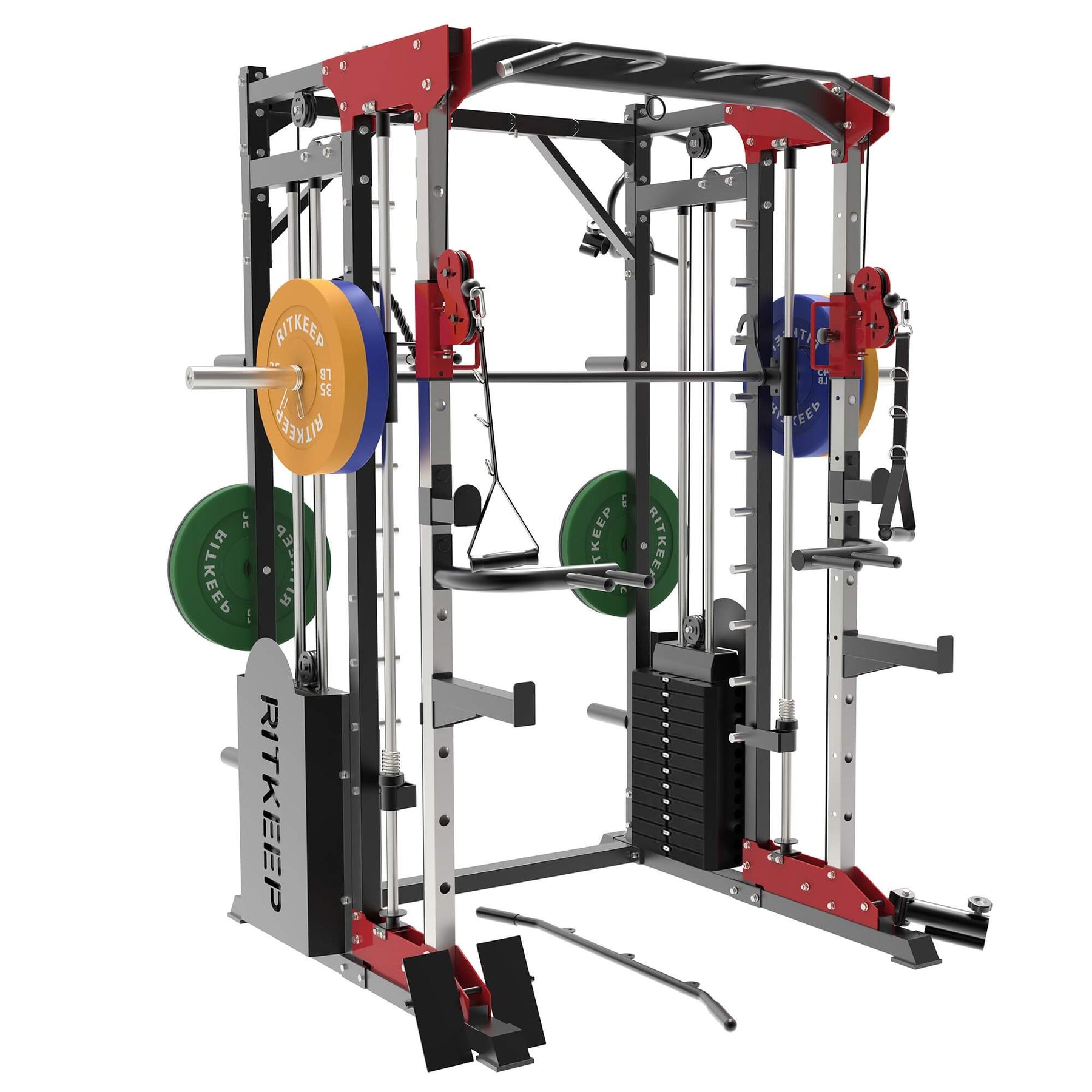 PMAX-5600 6-in-1 Smith & Cable Machine Home Gym Package | RitKeep