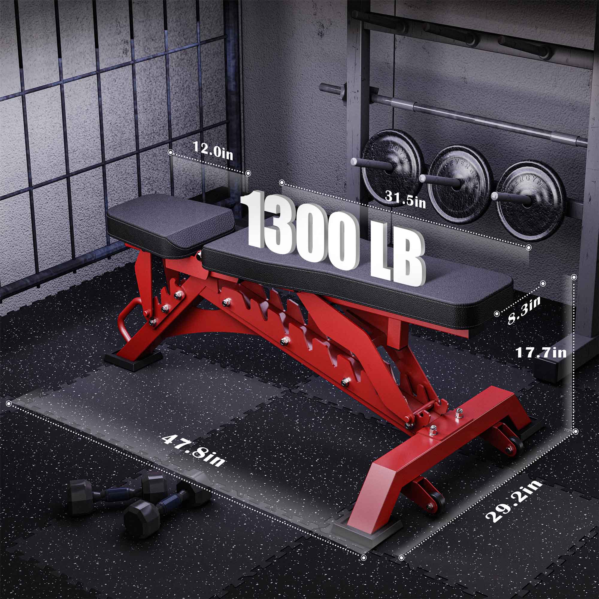 Multi Adjustable Heavy Duty Incline Weight Bench | RitKeep