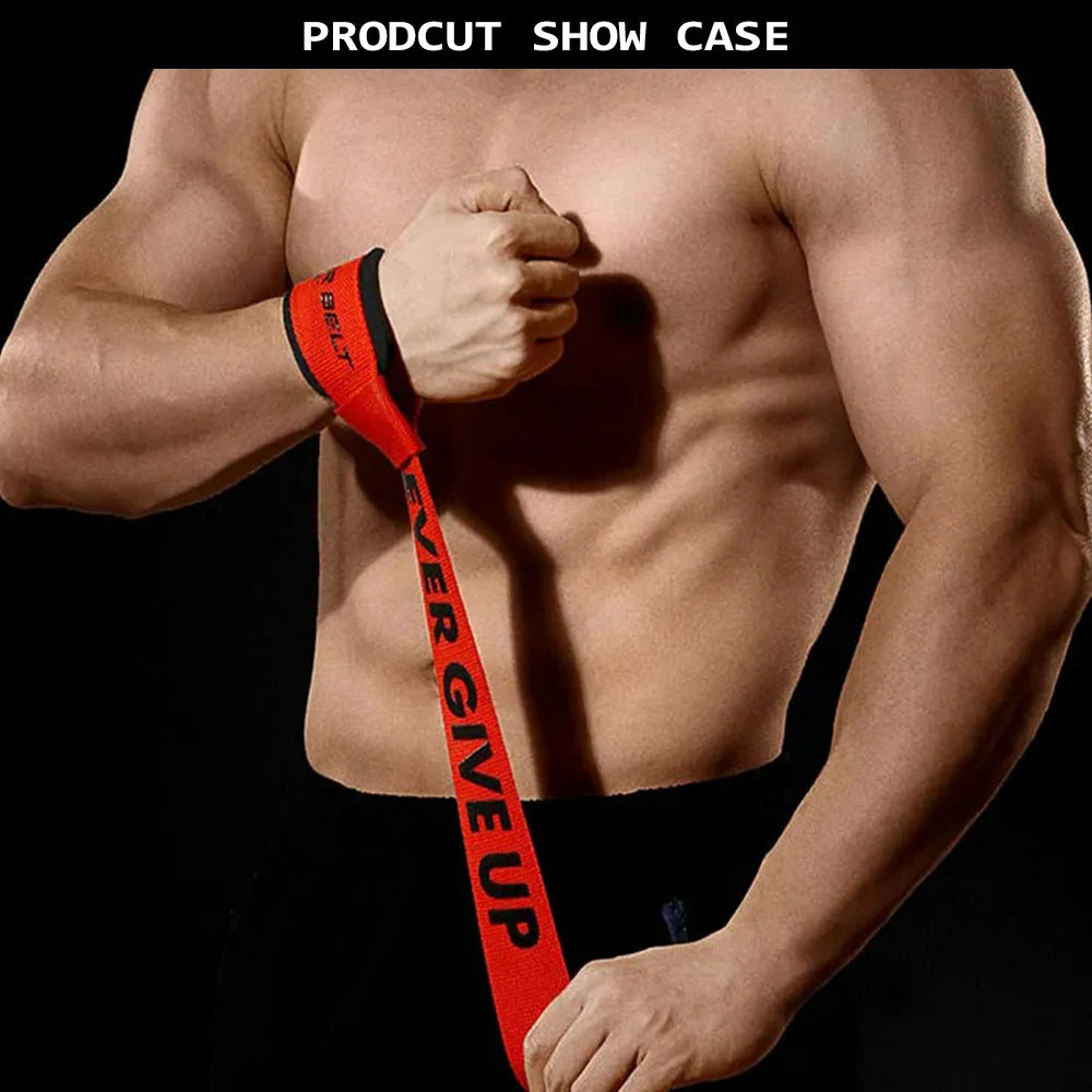 Anti-slip Hand Wraps Wrist Straps Support For Weight Lifting Powerlift ...